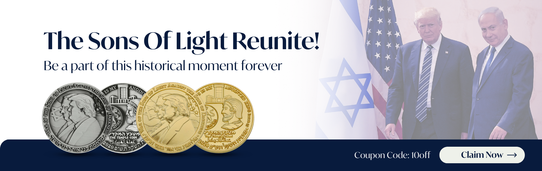 Temple Coins: Israel Legacy commemorative Silver & Golden Coins