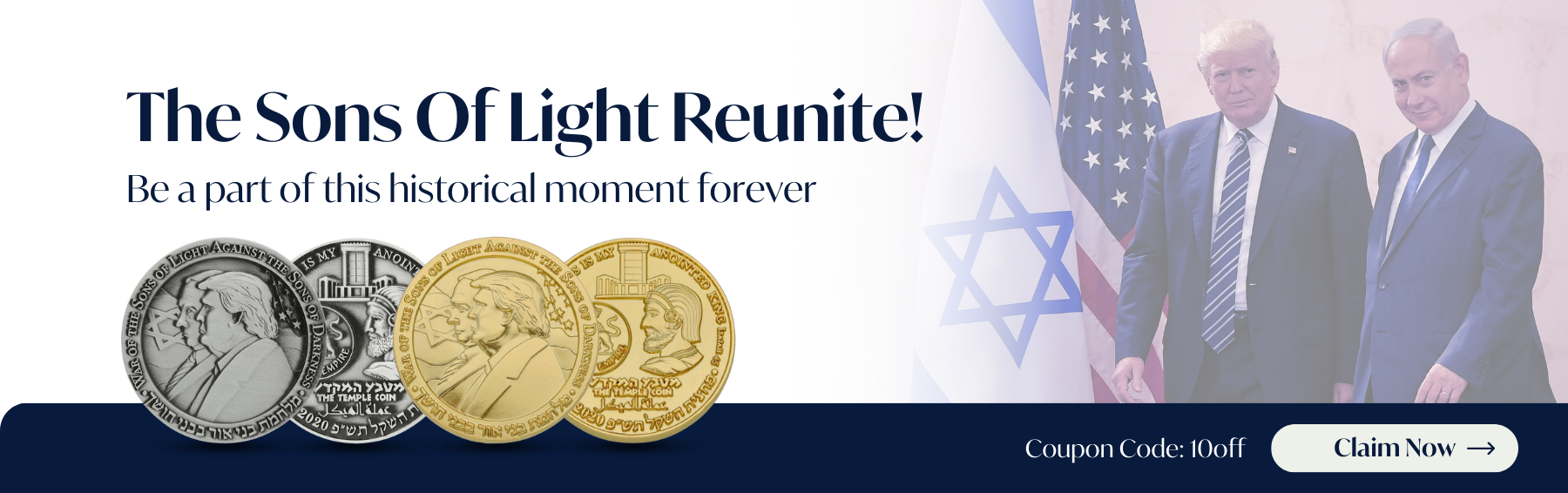 Temple Coins: Israel Legacy commemorative Silver & Golden Coins