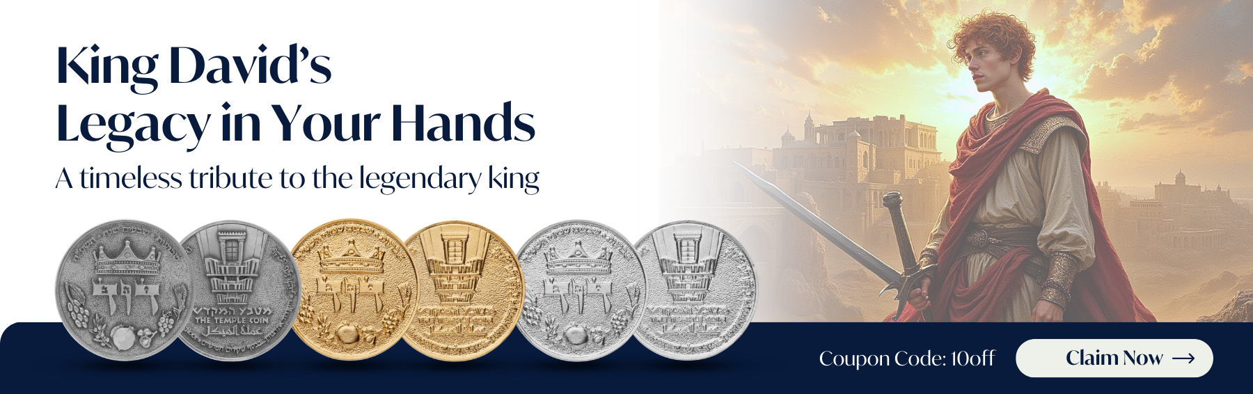 Temple Coins: Israel Legacy commemorative Silver & Golden Coins