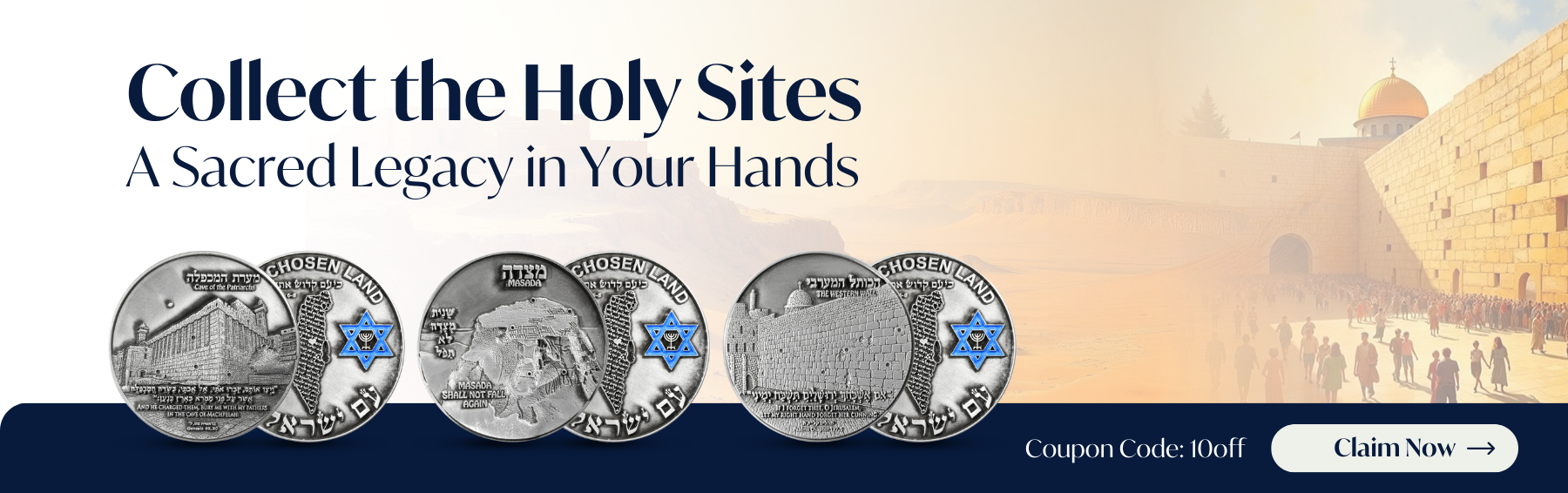 Temple Coins: Israel Legacy commemorative Silver & Golden Coins