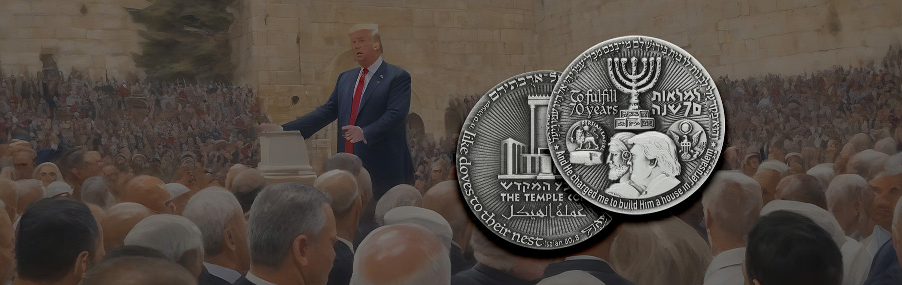 Temple Coins: Israel Legacy commemorative Silver & Golden Coins