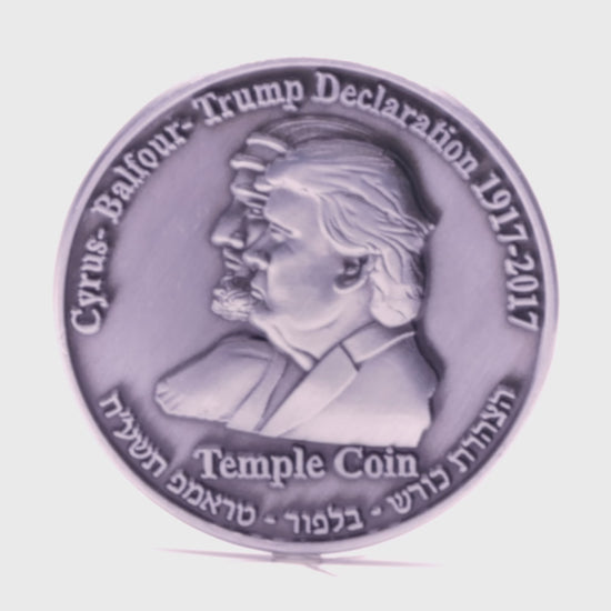Trump-Cyrus Half-Shekel Temple Coin - Authentic Original